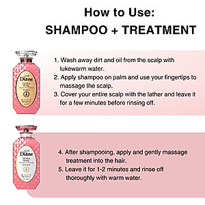 Moist Diane Perfect Beauty Extra Vital Shampoo, Sulfate-Free, with Organic Argan Oil & Vitalizing Keratin from Japan, Rejuvenate Silky Smooth Hair Hair Care, for Men and Women, 15.2 fl oz/450 ml