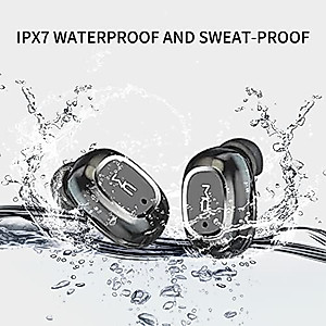 Jiying T50 Wireless Earbuds Bluetooth Headphones with Charging Case IPX7 Waterproof Stereo Earphones in Ear Built in Mic Headset for Sport with Premium Fidelity Sound Quality
