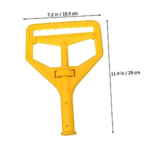 Mop Head 2pcs Commercial Microfiber Micro Fiber Mop Industrial Mop Commercial Mop Handle Mop and Bucket Plastic Roller Accessories Dragging Wet Mop