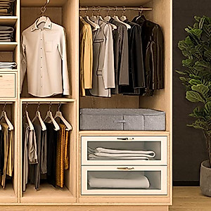 diyome Under Bed Storage Containers, Foldable Closet Organizers and Storage with Reinforced Handles, Storage Bins for Organizing Clothes, Shoes, Blankets, Pillows, Toys