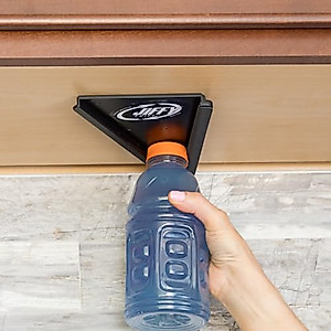 Jar Opener - Effortless Opener for Any Size Bottle or Jar –Mounts Under Cabinet with Industrial Adhesive - Zero Slip Blade Protector - Must Have for Seniors & Arthritis – Made In USA