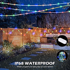 SURLED 99Ft LED Rope Lights Outdoor, 16 Colors Changing Outdoor String Light Plug in, 300 LEDs Waterproof Rope Light with Remotes for Bedroom Wedding Patio Party Garden Halloween Christmas