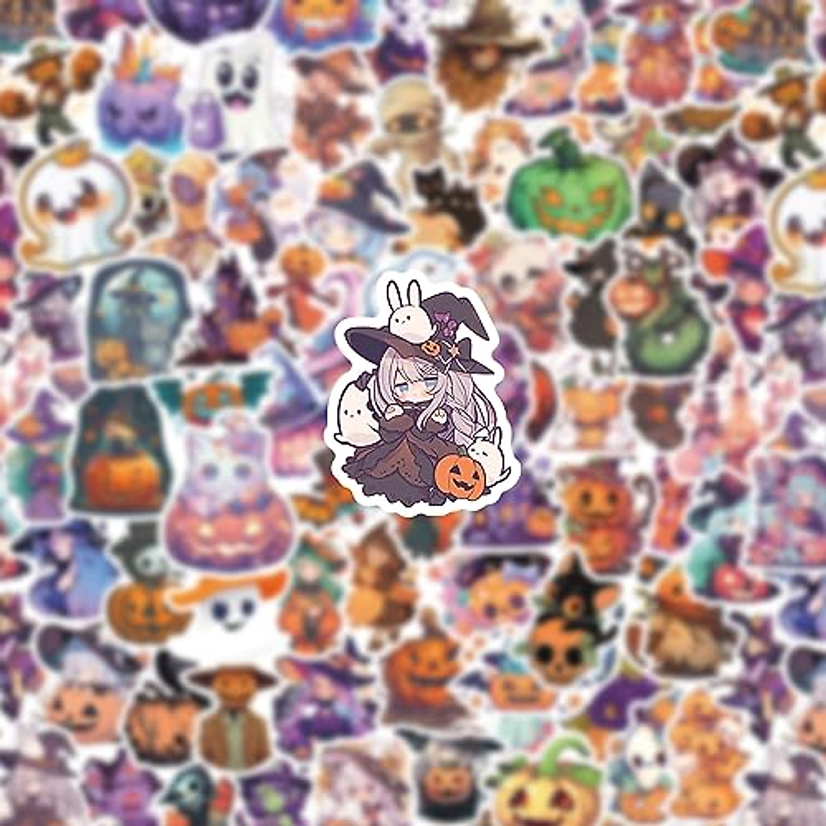 Halloween Stickers for Kids, 100PCS Waterproof Vinyl Stickers for Water Bottles, Notebooks, Laptops, Phone Cases, Decorative Gifts for Teen Girls