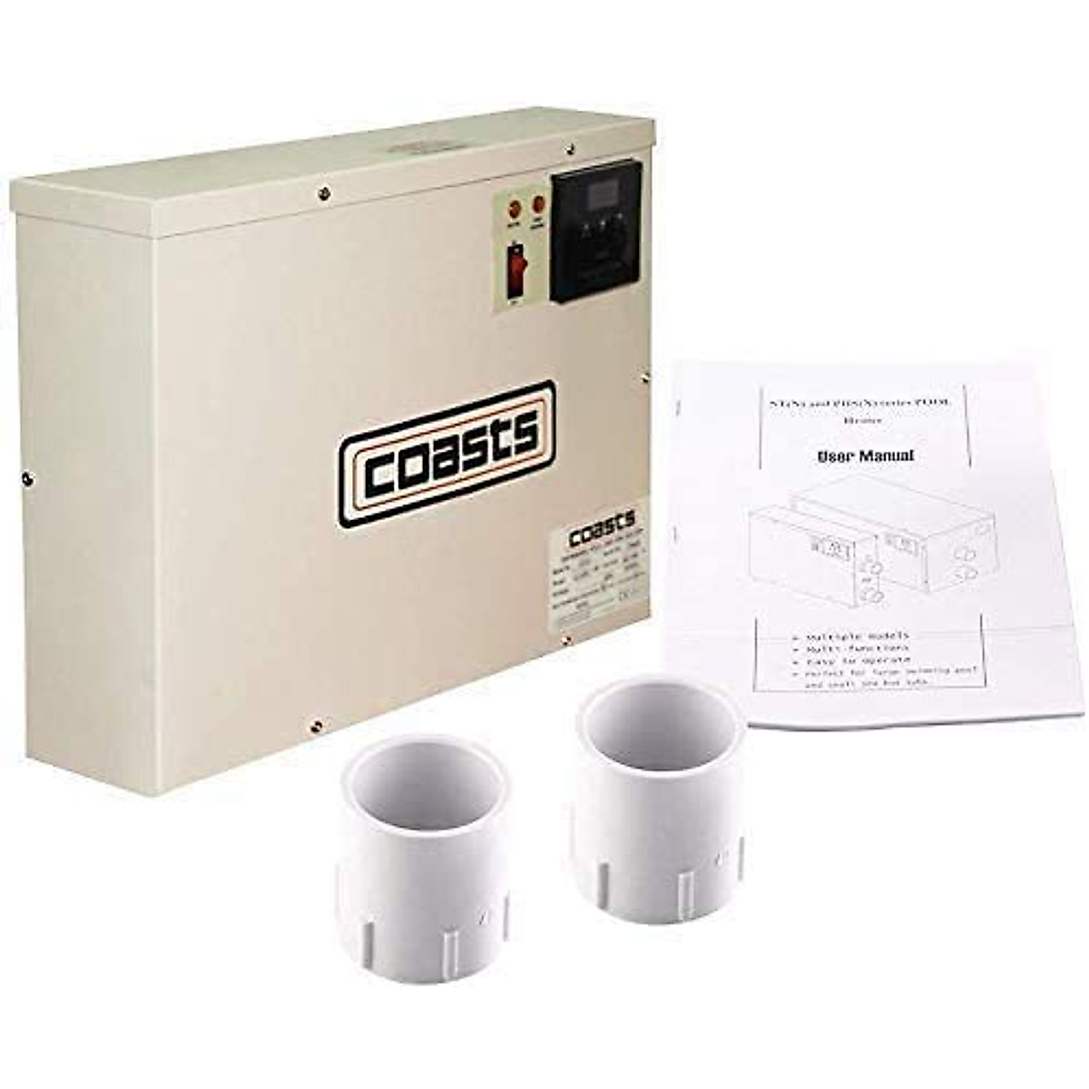 240V 11KW Electric Pool Water Heater for Above Ground Inground Pool Hot Tub,Upgrade Portable SPA Water Bath Heater Thermostat Swimming Pool T