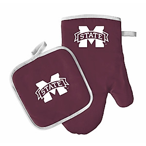Missipi State Búlldogs Oven Mitt/Pot Holder Set