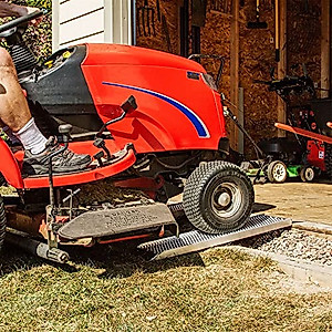 Guardian S-368-1500-P Dual Runner Shed Ramps with Punch Plate Surface - 8" Wide, 3' Long