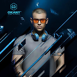 Okany Blue Light Blocking Glasses Gaming ESports Computer Glasses Powerful Professional Screen Filter, 2.0 Upgraded Technology Anti-Fatigue Anti Glare UV Protection Game Glasses for Women Men