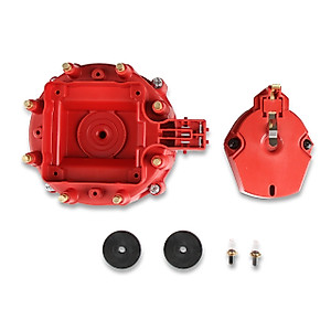 8416 MSD Distributor Cap and Rotor - GM HEI - Red