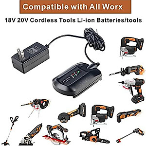 Anoitd WA3742 Replacement for Worx 20V Battery Charger WA3732 Compatible with Worx 20V