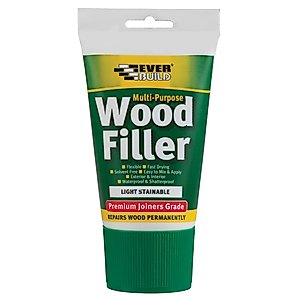 Everbuild Multipurpose Wood Filler – Ideal for Filling Small Imperfections – Sandable – Light Stainable – Easy Squeeze Tube – 100ml