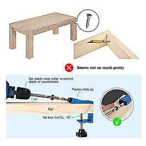 Pocket Hole Jig Kit Dowel Drill Joinery Screw Kit Carpenters Wood Woodwork Guides Joint Angle Tool Carpentry Locator