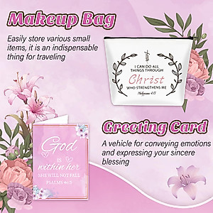 Christian Gifts for Women Faith, Inspirational Gifts for Women, 8 Pcs Religious Gifts for Women with Tumbler, Spiritual Gifts for Women, Catholic Christmas Gifts for Mom, Friend, Grandma, Sister