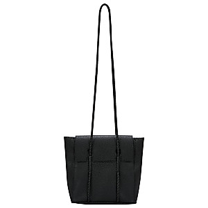 KWANI Norah Black Shoulder Bags for Women and Ladies Medium Size