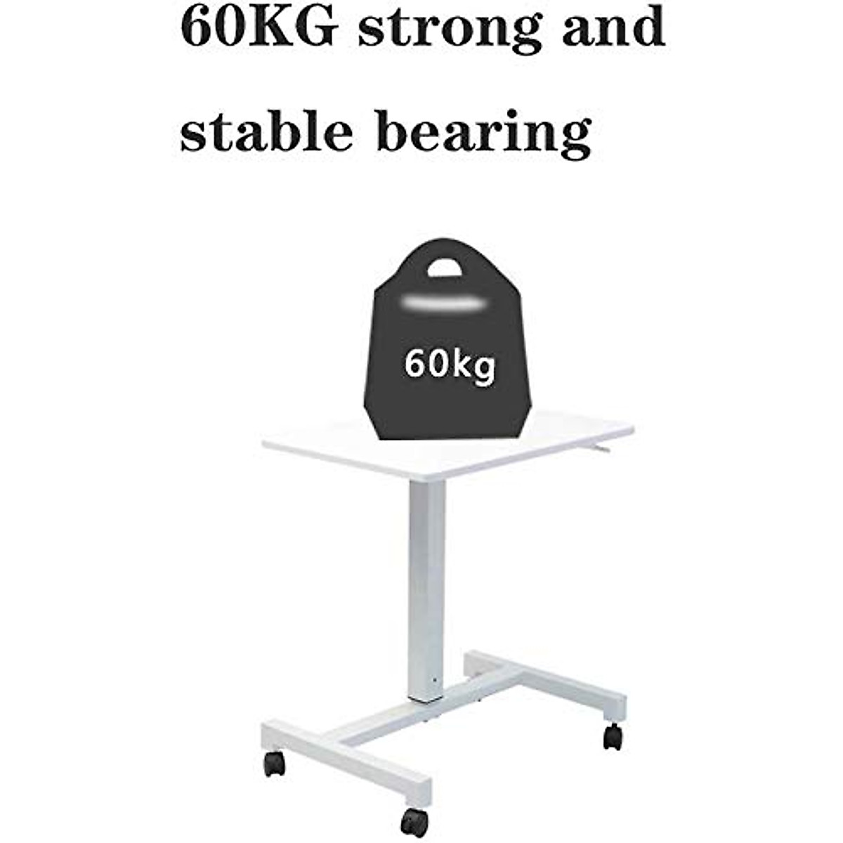 COTCLO Learn Office Computer Table Home Standing Automatic Pneumatic Adjustable Lifting Sofa Bed Lazy Mobile Office Computer Desk Speech Table