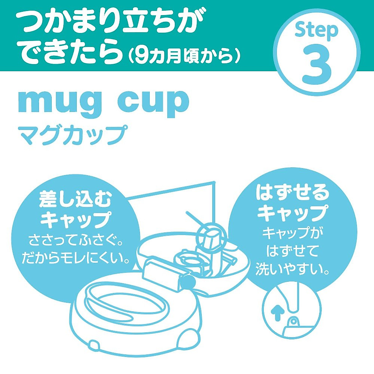 Combi Carbuncles teteo Combi Balloon Neo Blue