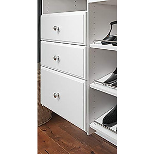 Easy Track 8" Drawer Closet Storage, White