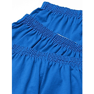 Soffe Girls' Authentic Cheer Short, Royal, Large (3-Pack)