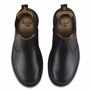 Dr. Martens Women's Leonore Burnished Wyoming Leather Boot, Black, 3 Medium UK (5 US)