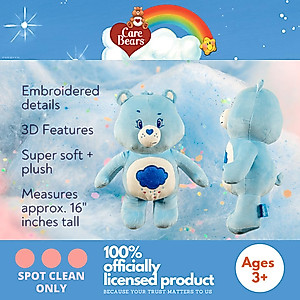 Franco Collectibles Care Bears Grumpy Bear Bedding Super Soft Plush Decorative Throw Pillow, (Officially Licensed Product)