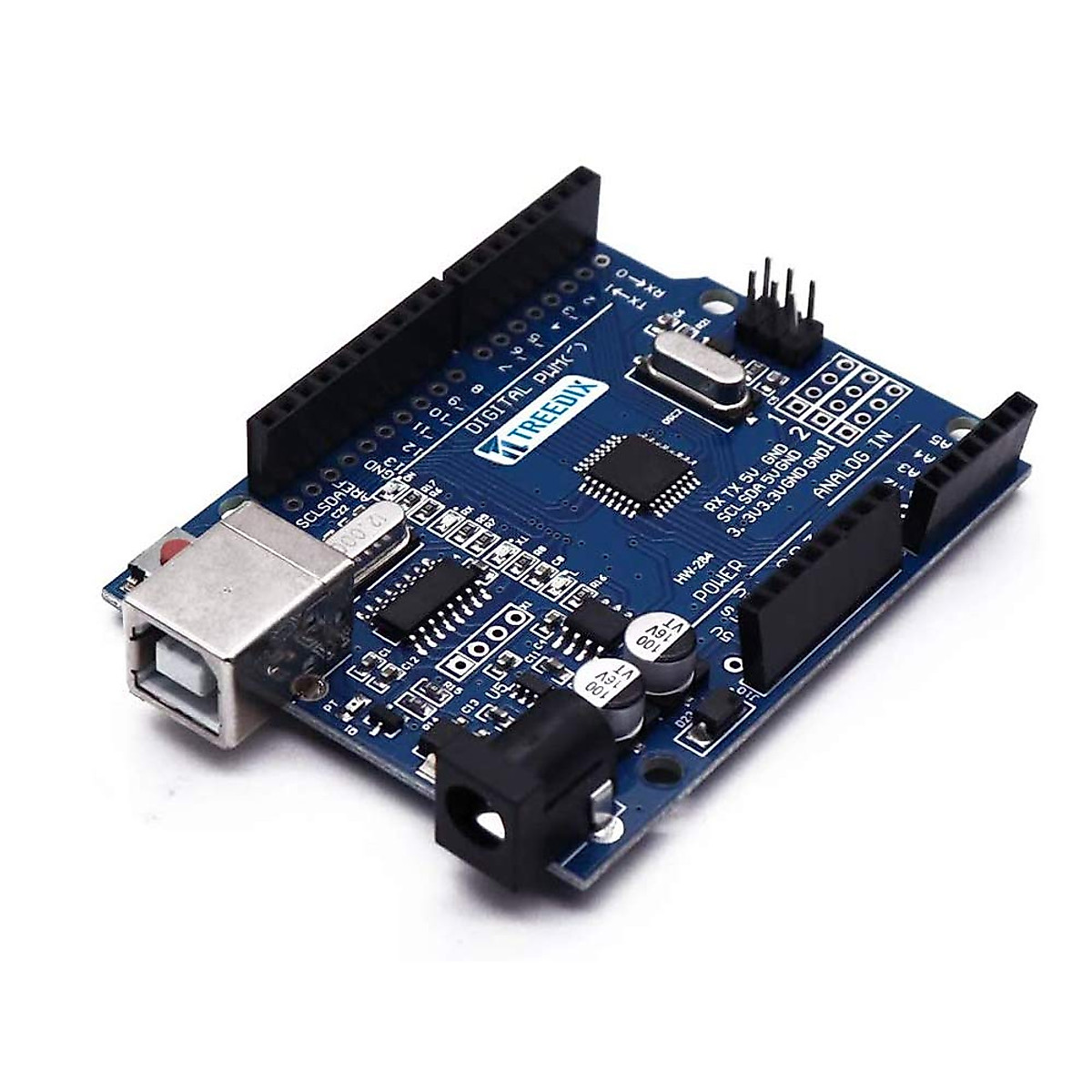 Treedix ATmega328P CH340 Development Board Compatible with Arduino UNO R3 Board Kit for Starter with Cable