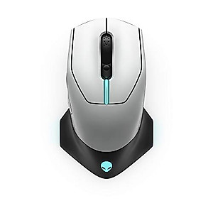 Alienware Wired/Wireless Gaming Mouse 610M-Light, Lunar Light