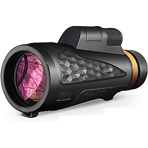 18x62 High Power BAK4 Prism FMC Lens Monocular Compact Life Waterproof Monocular with Smartphone Adapter and Tripod for Adult Bird Watching, Outdoor Hunting