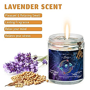 Zodiac Candles - Pisces Candle, Astrology Gifts for Women, Crystal Candles Gifts,Zodiac Gifts,February-March Birthday Gifts, Pisces Gifts,Horoscope Scented Candles with Crystals Inside-7oz…