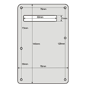 IKN 4Ply White Pearl Strat Pickguard Backplate Set for 3 Single Coil Pickups-11 Hole, come with Pickguard Screws