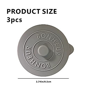 3 Pcs Silicone Cup Lids Anti Dust Seal Mug Covers Reusable Glass Cup Covers for Mugs Tea Cups Coffee Cup Cover