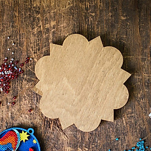 Lonjew Bead Container Wood Flower with Needle Magnet for Supply Storage, Bead Tray Organizer, Box with Lid, Art Supply Storage, Jewelry Making Gift, Transparent Magnet Lid and Needle Holder