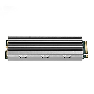 Reletech M.2 SSD Heatsink NVME 2280 Solid State Disk Drive Radiator Cooler Cooling Pad for Desktop PC (Silver)