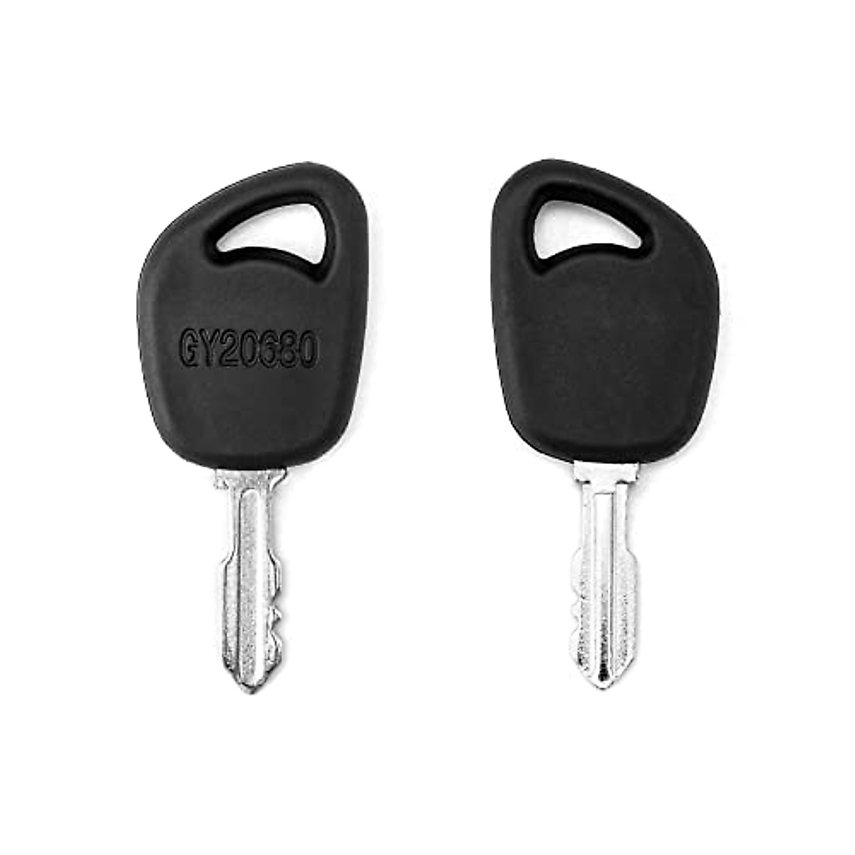 QWORK 10 Pieces Ignition Key GY20680 for Most Lawn Mowers and Lawn Tractors, Compatible with John Deere 100, D100, E100, G100, L100, LA100, LT, SST, X300, X500 and X700 Series