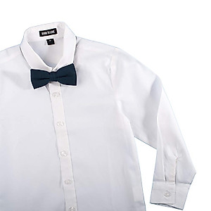 Born to Love Wedding Baptism Birthday White Button Up Shirt Infant, Toddler, Boys 3 to 6 Months