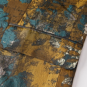 CARFFIV Men's Vintage Jacquard Blazer Blazer Blazer Prom, Banquet, Dinner, Wedding, Prom, Party,Grey,3XL