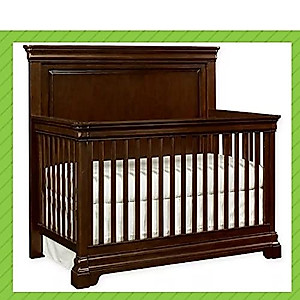 CC KITS Full-Size Conversion Kit Bed Rails for Young America Cribs | Multiple Finishes Available (Merlot)