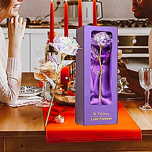 Mom Birthday Gifts for Women, Rose Flower Gifts for Her,Women Gifts from Daughter Son, Christmas Rainbow Rose Flower Gift,Mom Gifts for Mothers, Wife,Teen Girls,Grandma,Anniversary