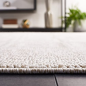 Safavieh Trends Collection Area Rug - 8' x 10', Beige & Ivory, Modern Textured Design, Non-Shedding & Easy Care, Ideal for High Traffic Areas in Living Room, Bedroom (TRD106B)