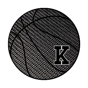 Basketball letter K black phone stand, initial K for men PopSockets PopGrip: Swappable Grip for Phones & Tablets
