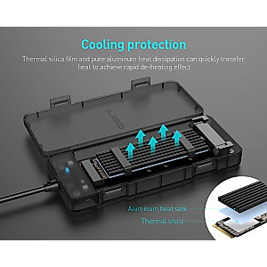 ineo M.2 NVMe (PCIe) SSD Tool-Free Enclosure to USB 3.2 Gen 2 Type C [C2575 M2 NVMe]