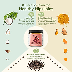 kin+kind Organic Fiber for Healthy Poops + Organic Hip and Joint Supplement for Dogs and Cats - Prebiotics for Dogs - Fiber for Dogs - Dog Stool Softener - Gut Health for Dogs - No Scoot for Dogs