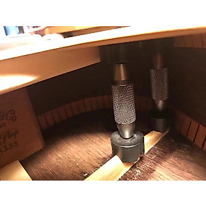 Jiayouy Luthier Guitar Tool Metal Brace Repair Jack Sound Beam Support 2-7/8" to 4-3/8" Silver