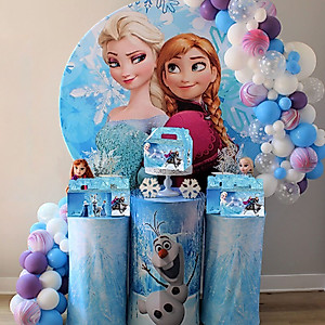 16 PCS Frozen Party Favor Boxes, Frozen Theme Candy Cookies Party Gift Boxes Cardboard Gable Boxes for Kids Fans Birthday Party Supplies Baby Shower Party Decoration