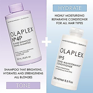 Olaplex No. 4P Blonde Enhancing Toning Shampoo, 8.5 Fl Oz