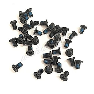 50Pcs M2 M2.5 M3 CM Screws Black Laptop Dispense Flat Head Screws SSD Solid State Disk Machine 4mm M2.5
