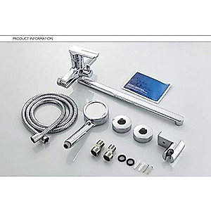 Bathtub Faucet Brass Chrome Wall Mounted Bathtub Shower Mixer Tap Hot And Cold Water Faucet Bath Bathtub Faucets