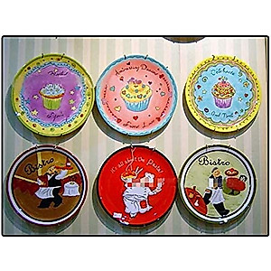 Juvielich Gold 14" W Type Stainless Steel Plate Hangers Invisible Wall Hooks Dish Display Hangers for Home Decoration Artwork Creative Holder 2Pcs