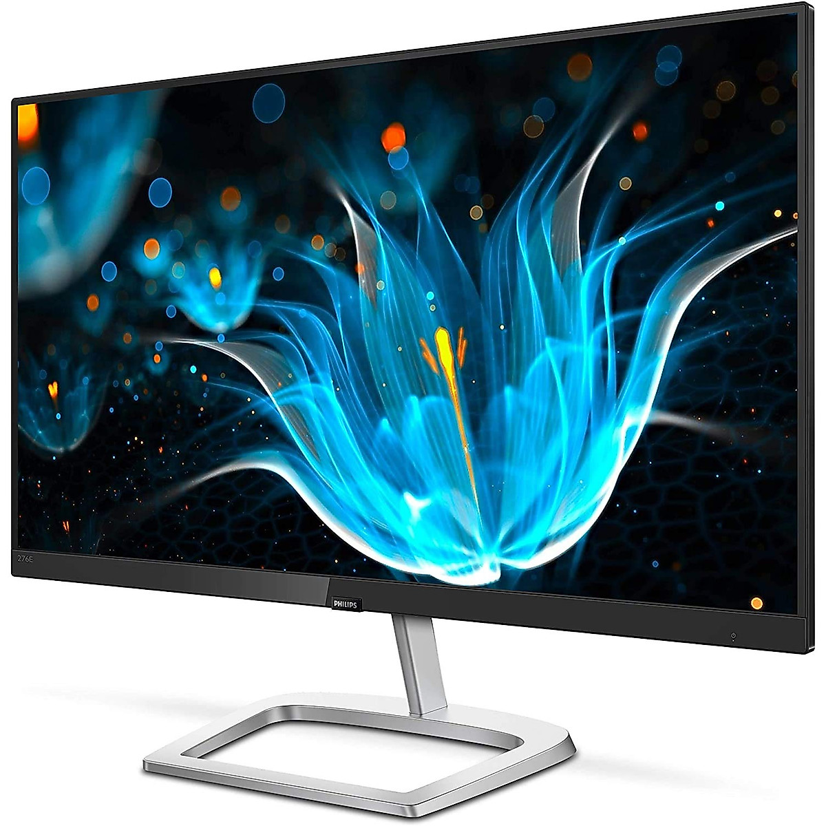 Philips E- line 276E9QDSB, 27-inch IPS LED FHD Free Sync LCD Monitor w/Ultra Wide-Color (1920x1080) - Glossy Black/Glossy Silver (Renewed)