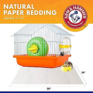 Arm & Hammer for Pets Super Absorbent Cage Liners for Guinea Pigs, Hamsters, Rabbits & All Small Animals | Best Cage Liners for Small Animals, 7 Count Pet Products