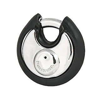 FJM Security SX-795 Hardened Steel Disc Padlock with Tubular Keyway & Rubber Bumper