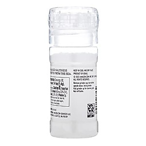 Amazon Fresh, Sea Salt Adjustable Grinder, 4.5 Oz